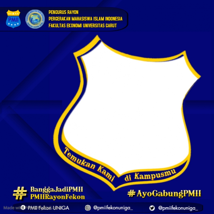 Copy of Twibbon PR PMII FE - welcome Maba | PosterMyWall