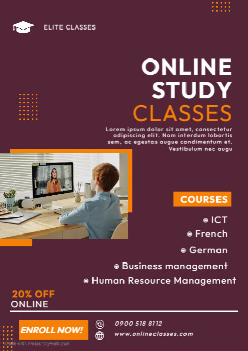 Copy of Online classes flyer | PosterMyWall