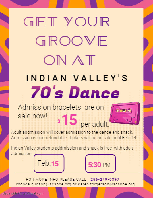 70's Party Invitation Flyer | PosterMyWall