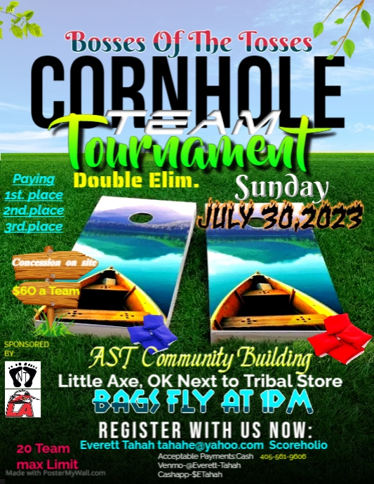 Cornhole Tournament poster design | PosterMyWall
