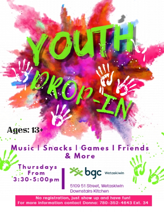 Youth Drop In | PosterMyWall