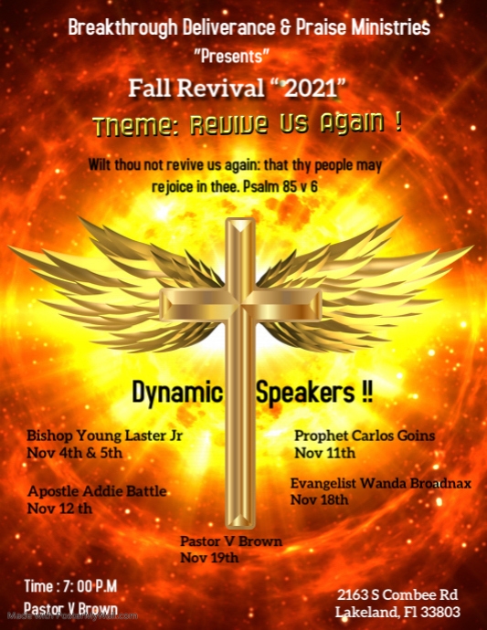 Fall Revival | PosterMyWall