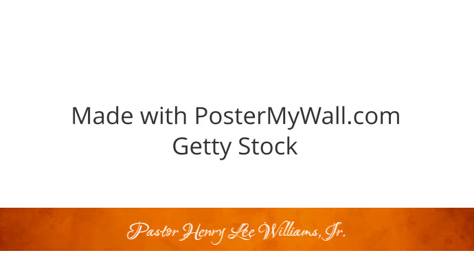 lower third pastor name | PosterMyWall