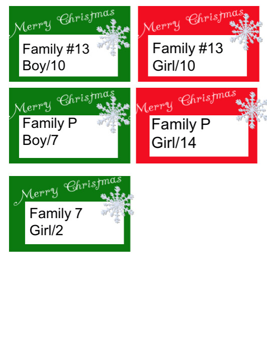 Retro Christmas Gift Tags Templates (1) | PosterMyWall