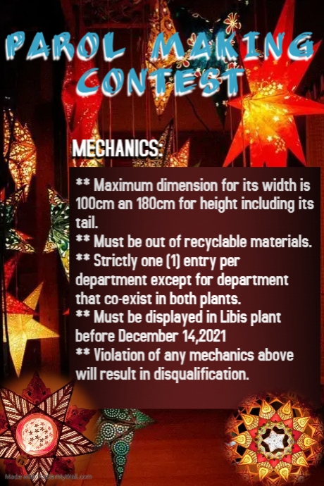 Copy of Parol Making | PosterMyWall