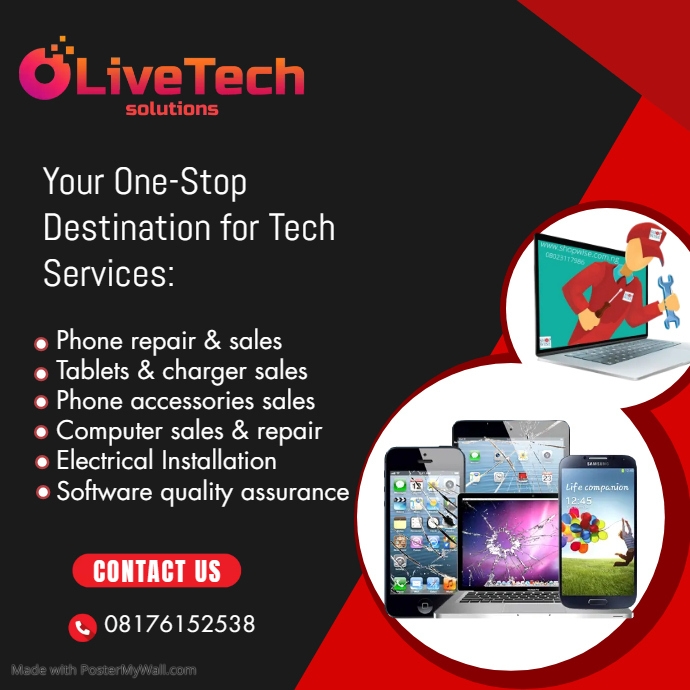 PHONE REPAIR TEMPLATE | PosterMyWall