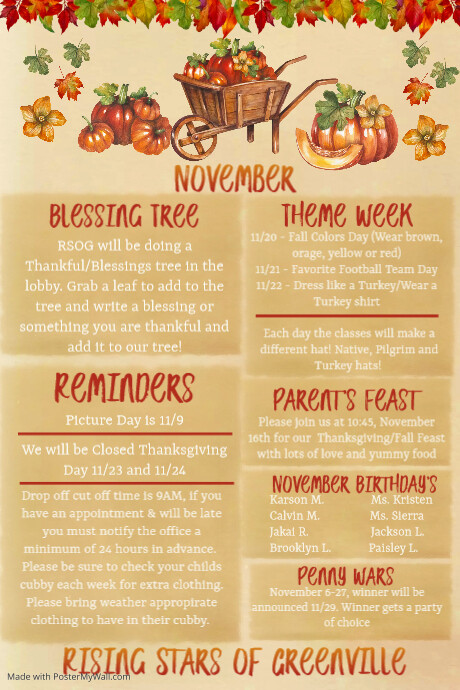 November Newsletter by Paula | PosterMyWall