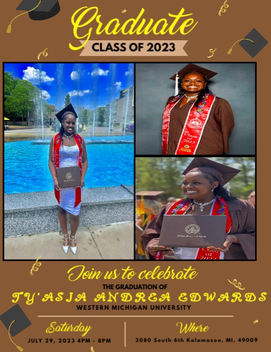 Graduation Announcement Flyer | PosterMyWall