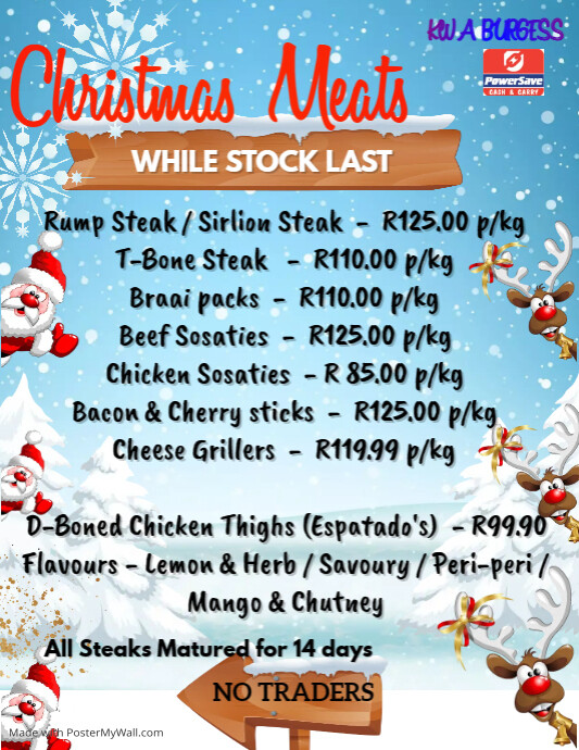 Christmas Meat | PosterMyWall