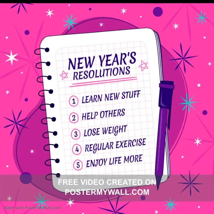 Copy of New year resolution poster | PosterMyWall