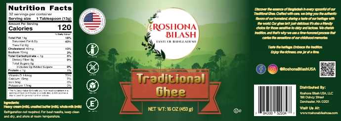 16 oz Ghee Label | PosterMyWall