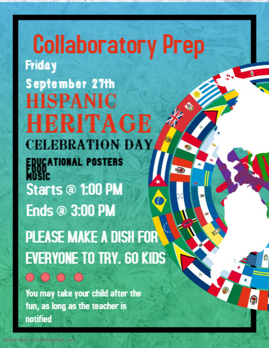 Copy of Hispanic Heritage Celebration Flyer | PosterMyWall