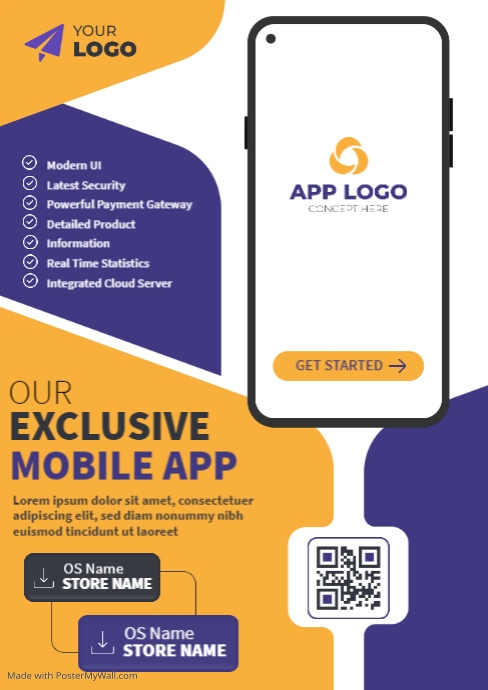 Copy of Exclusive Mobile App Ads | PosterMyWall