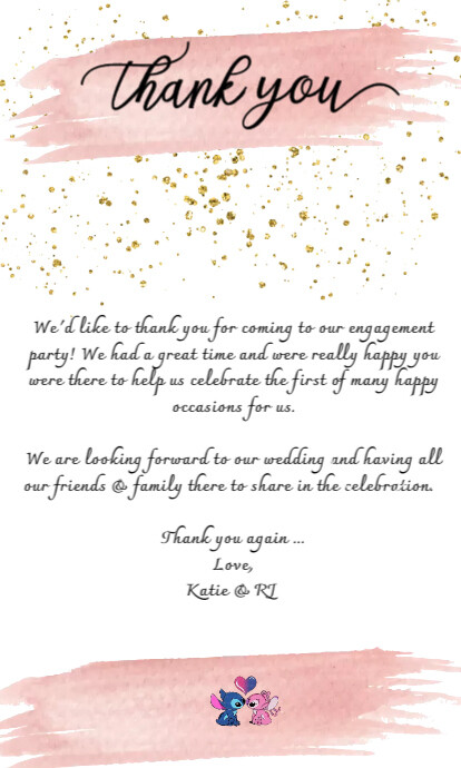 Copy of Katie thank you stitch | PosterMyWall