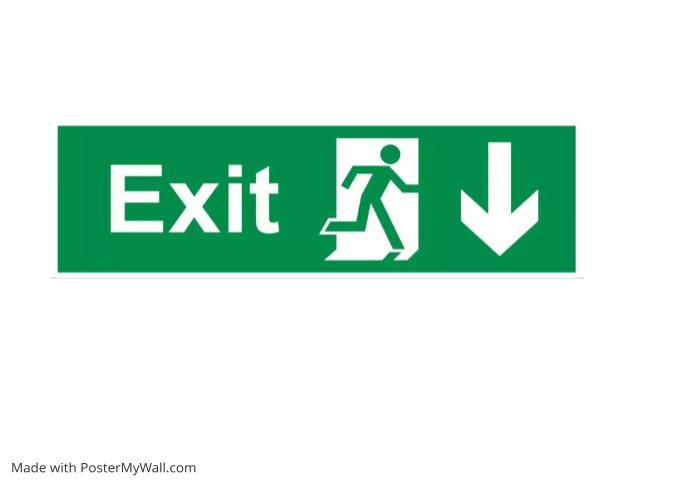 fire exit | PosterMyWall