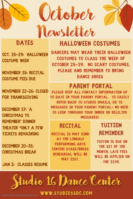 Copy of October Newsletter | PosterMyWall