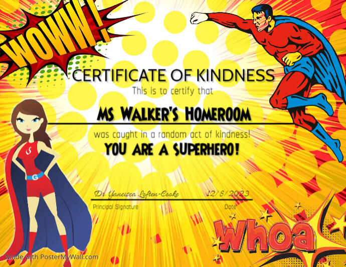 Copy of Certificate of Kindness (3) | PosterMyWall