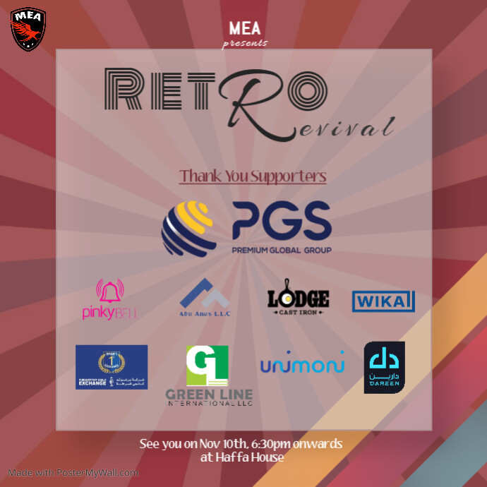 Event Sponsor Announcement Template | PosterMyWall