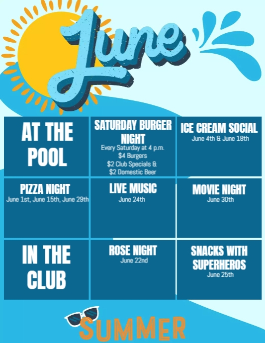 Copy of June Events | PosterMyWall