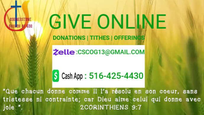ONLINE GIVING | PosterMyWall