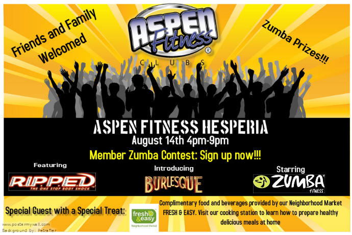 Aspen Fitness hesperia | PosterMyWall