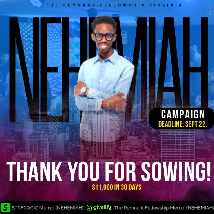 Nehemiah Campaign (1) | PosterMyWall