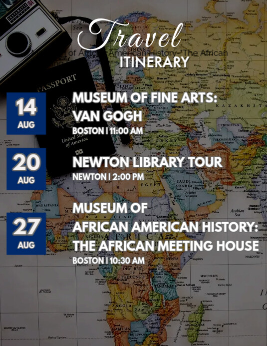 Travel Schedule | PosterMyWall