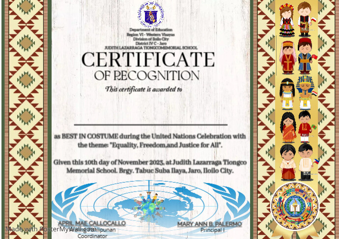 Copy of CERTIFICATE OF RECOGNITION TEMPLATE | PosterMyWall