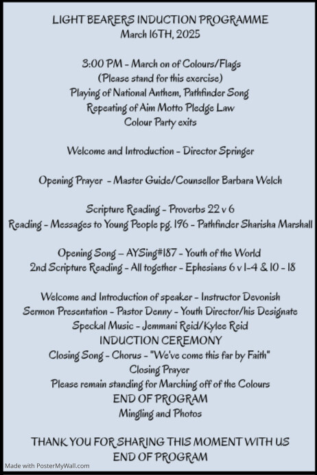 Copy of Copy of Event Program Template Final 1 | PosterMyWall