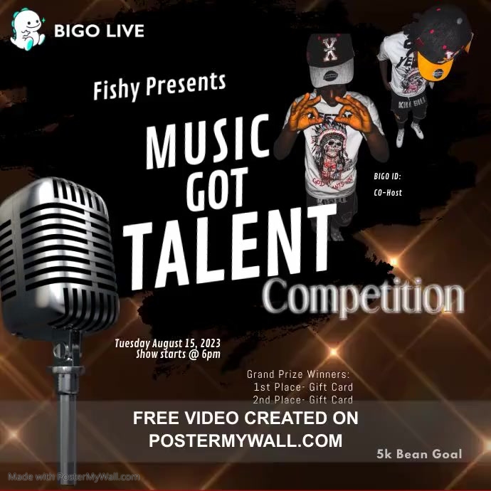 Talent Show Video Ad Design Template | PosterMyWall