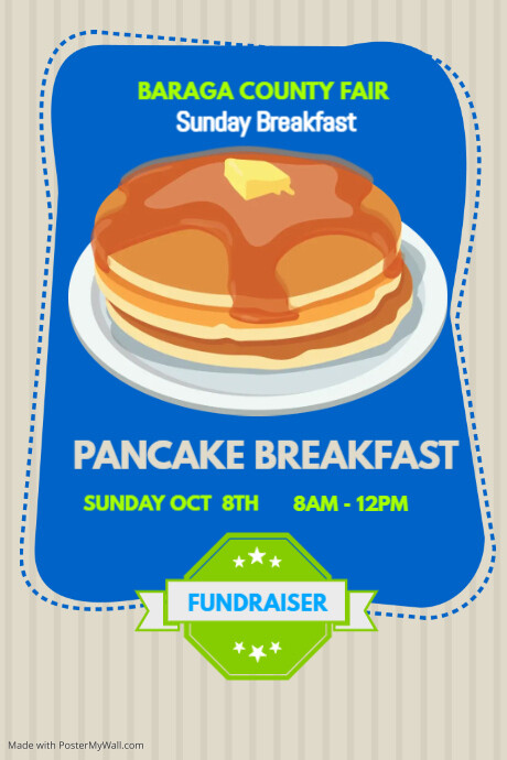 Pancake Fundraiser Poster | PosterMyWall