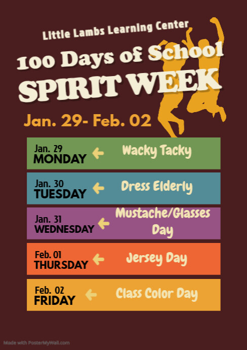 Spirit Week Flyer | PosterMyWall