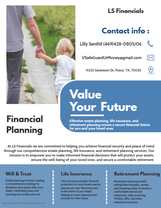 life insurance flyer template design advertis | PosterMyWall
