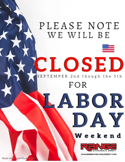 LABOR DAY SHOP CLOSED NOTICE TEMPLATE | PosterMyWall