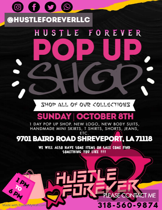 Yellow Vendor Pop Up Shop Instagram Post Temp (2) | PosterMyWall