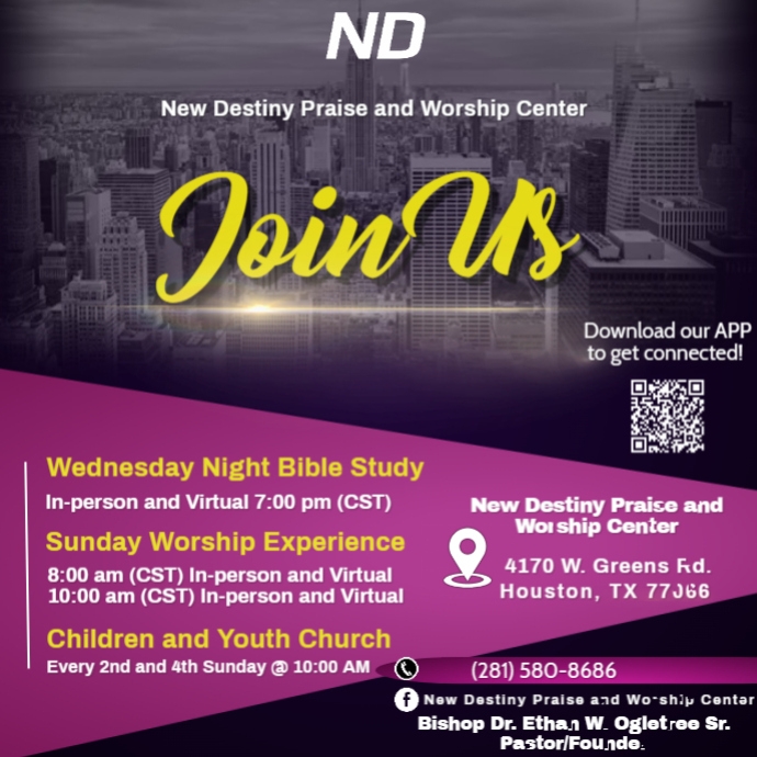 Copy of JOIN US FLYER without picture logo | PosterMyWall