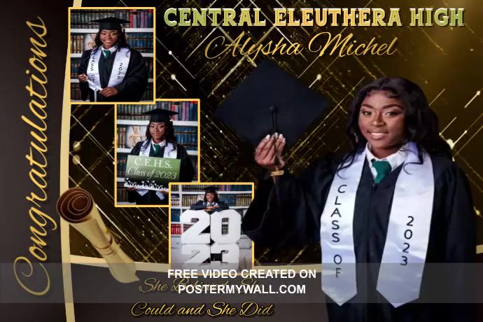 graduation video template | PosterMyWall