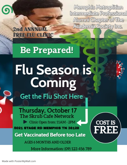 Flu Shot Campaign Flyer | PosterMyWall