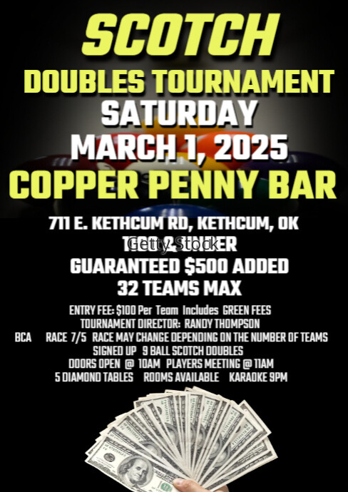 Billiards tournament invitation flyer | PosterMyWall