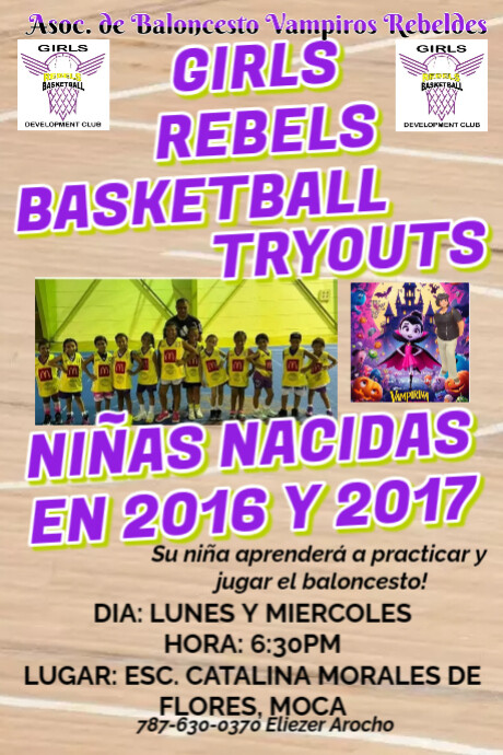 Girls Women Basketball Game Flyer Template | PosterMyWall