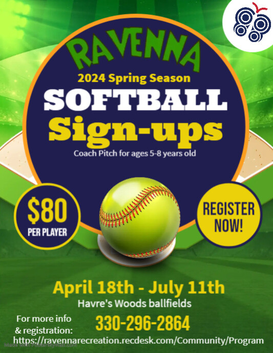 Coach Pitch Softball | PosterMyWall