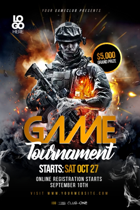 Copy of game tournament | PosterMyWall