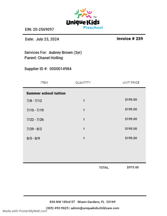 Copy of Business Invoice (1) | PosterMyWall