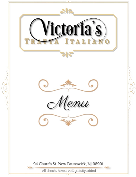 white menu Final Print | PosterMyWall