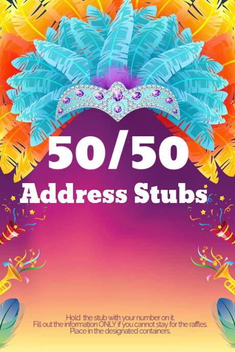 50 /50 flyer | PosterMyWall