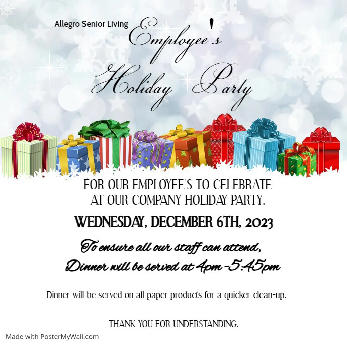 COMPANY HOLIDAY PARTY | PosterMyWall
