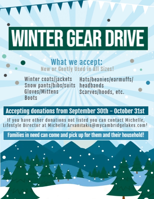 Copy of Winter Gear Drive | PosterMyWall