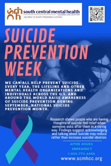 Suicide Prevention Week Event Flyer Template | PosterMyWall