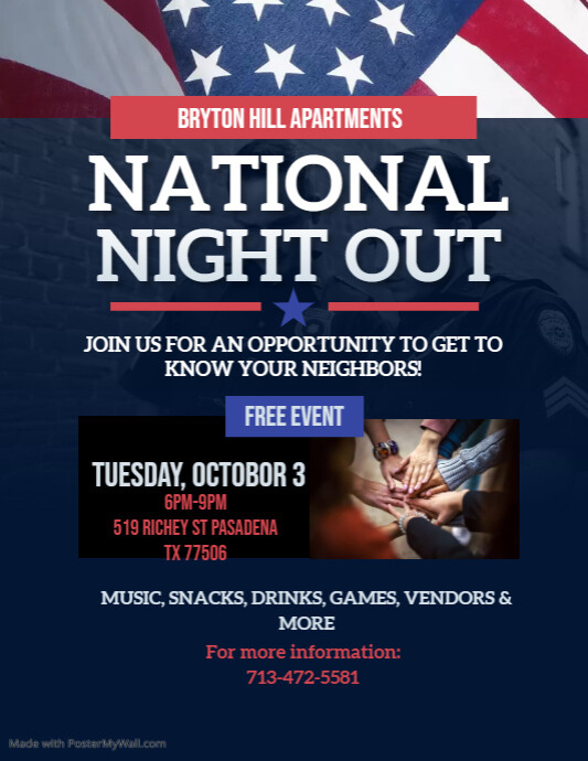 National Night Out Flyer | PosterMyWall