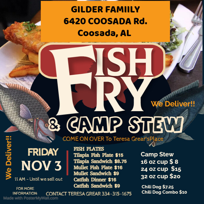 Fish Fry Instagram Post | PosterMyWall
